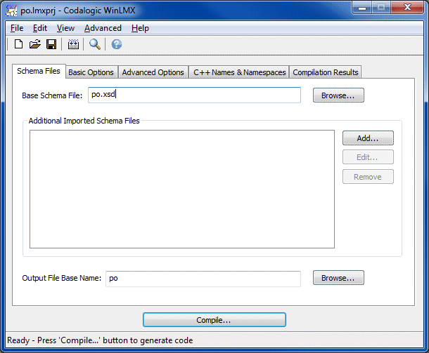 Codalogic Lmx Xml C Data Binding Code Generator